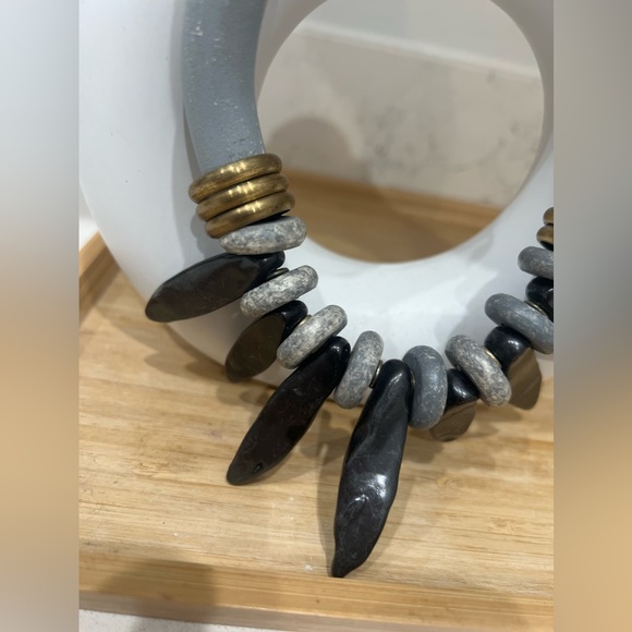 Handmade | Jewelry | Big Bold Chunky Boho Wood Necklace | Poshmark